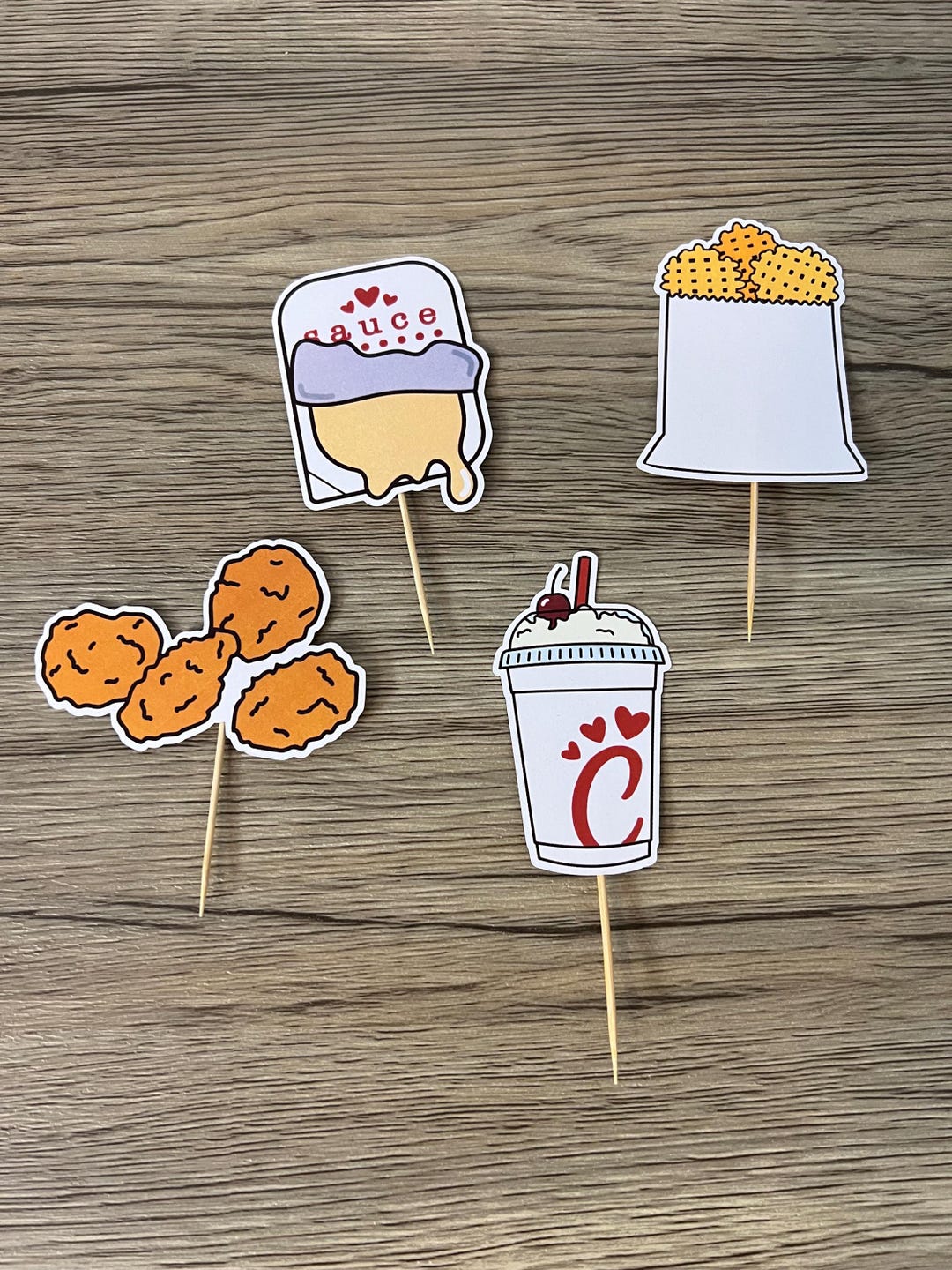 Chicken Party, Chicken Decorations, Chicken Cupcake Toppers - Etsy