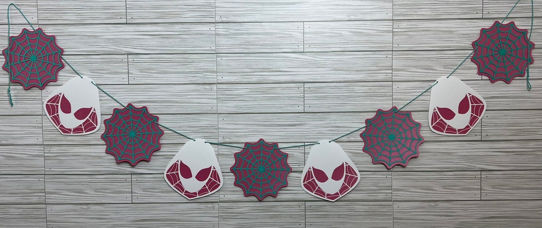 Ghost Spider Banner Ghost Spider Decorations Spider Gwen - Etsy