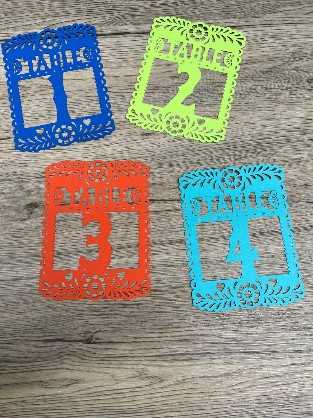 Fiesta Table Numbers, Fiesta Decorations, Mexican Fiesta Decor, Mexican ...