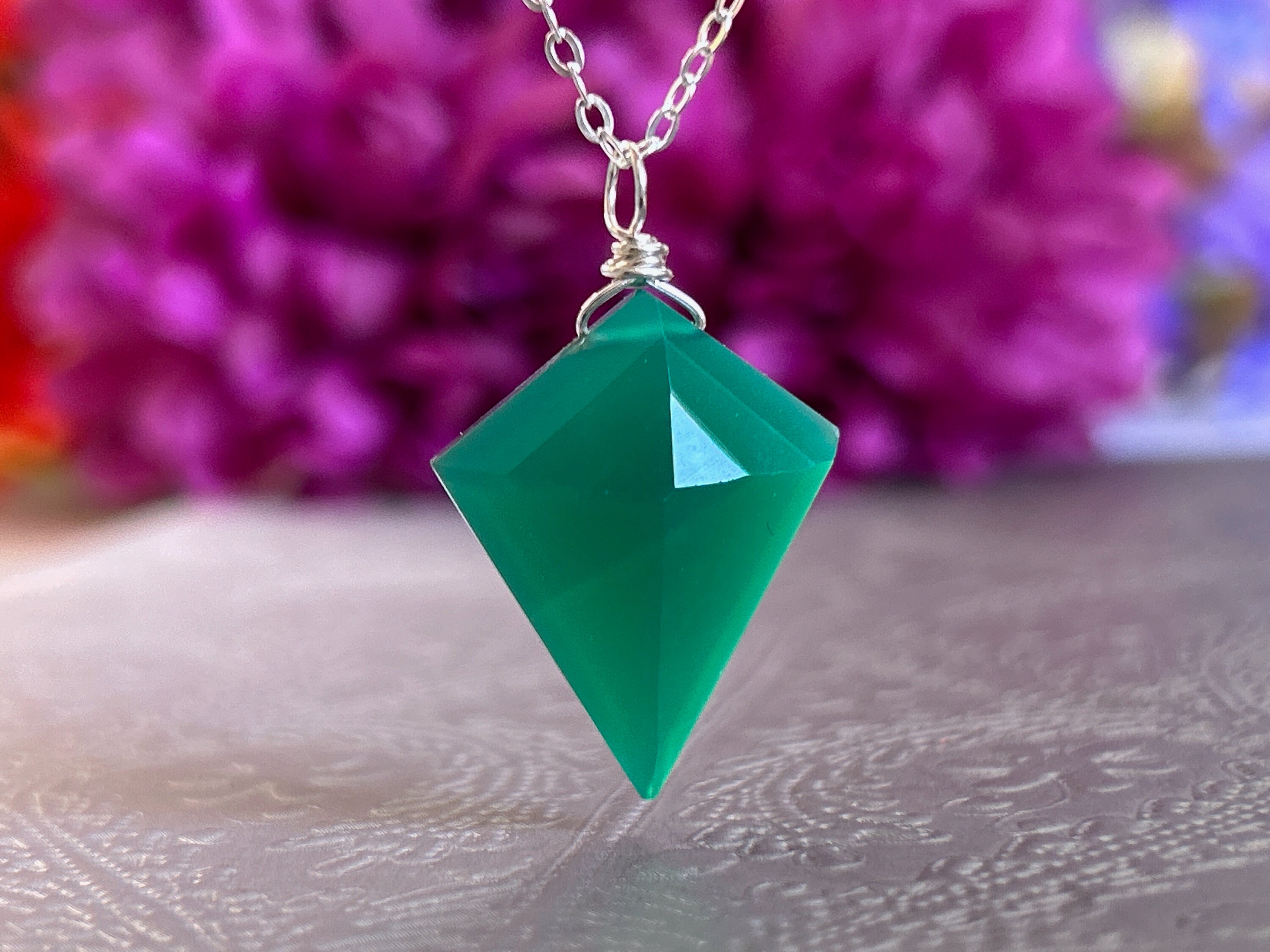 Green Amulet Necklace