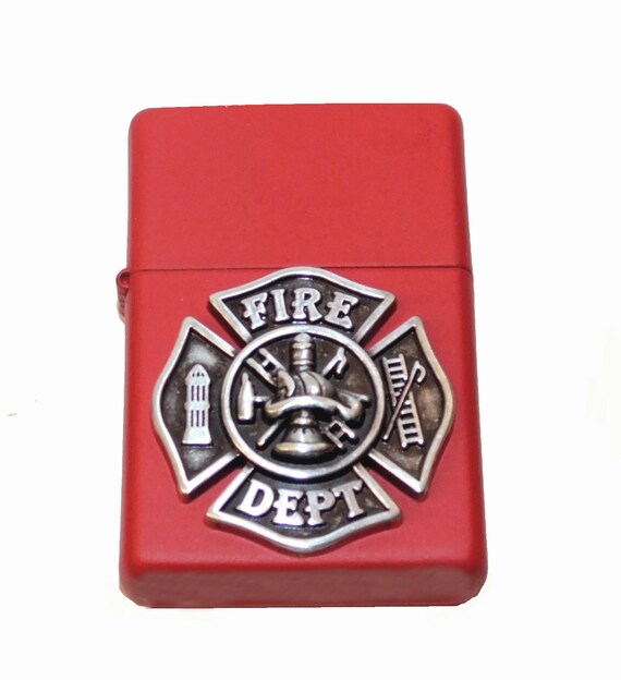 Cigar Lighter Firefighter Fireman Red & Silver Torch Butane - Etsy