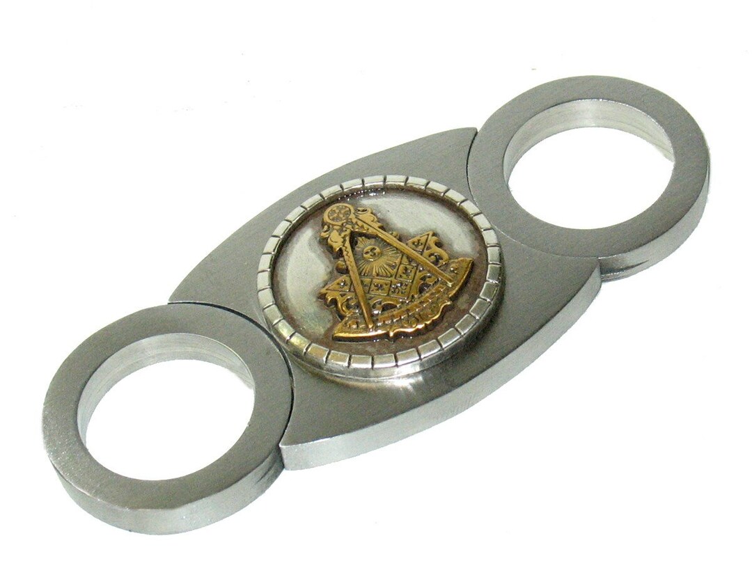 Cigar Cutter Past Master Mason Cigar Cutter Custom Stainless Steel ...