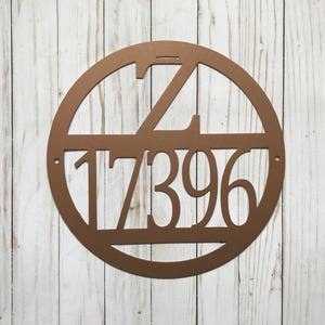 Monogram House Numbers - Etsy