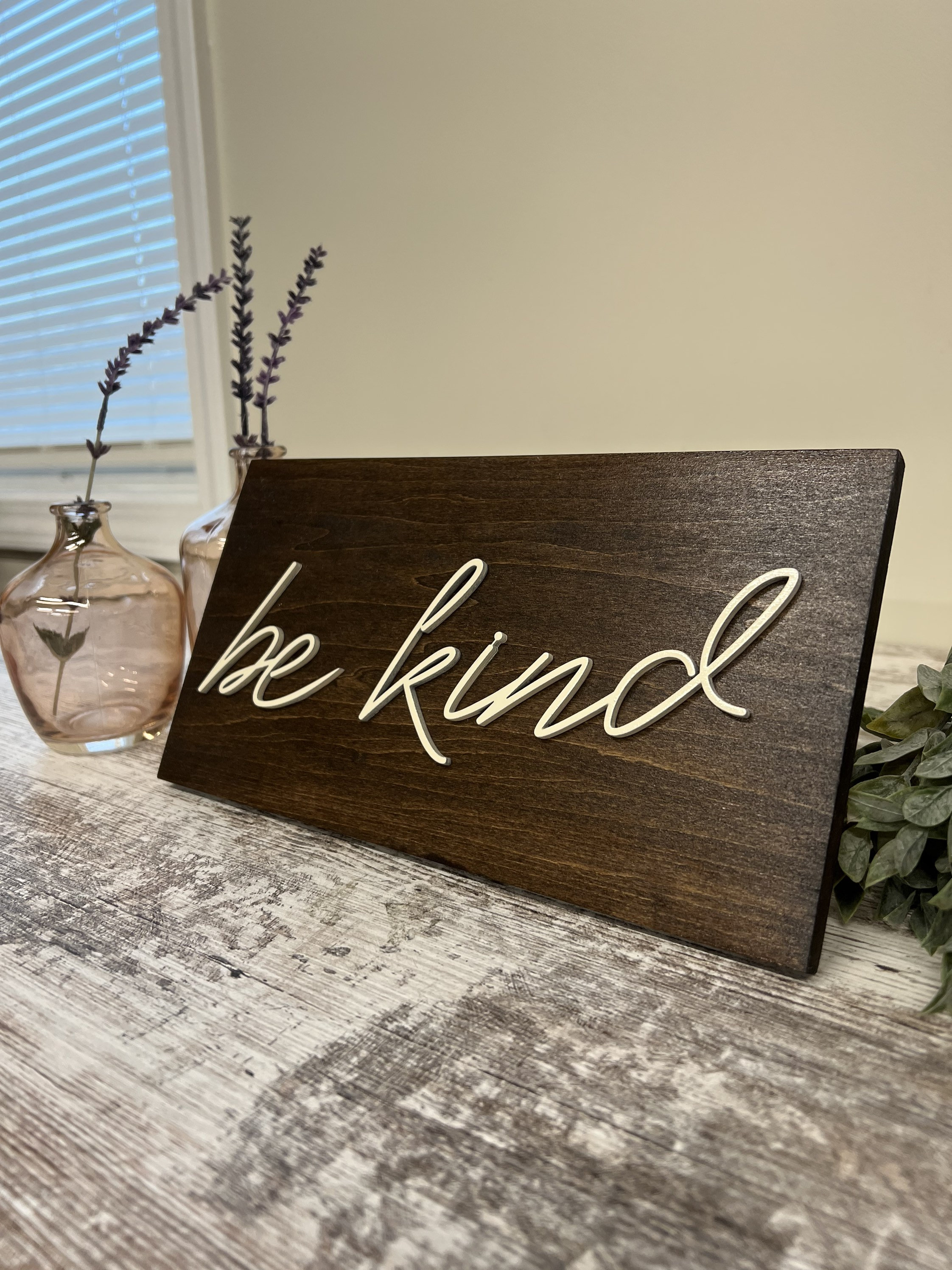 Wooden Be Kind Sign | Etsy