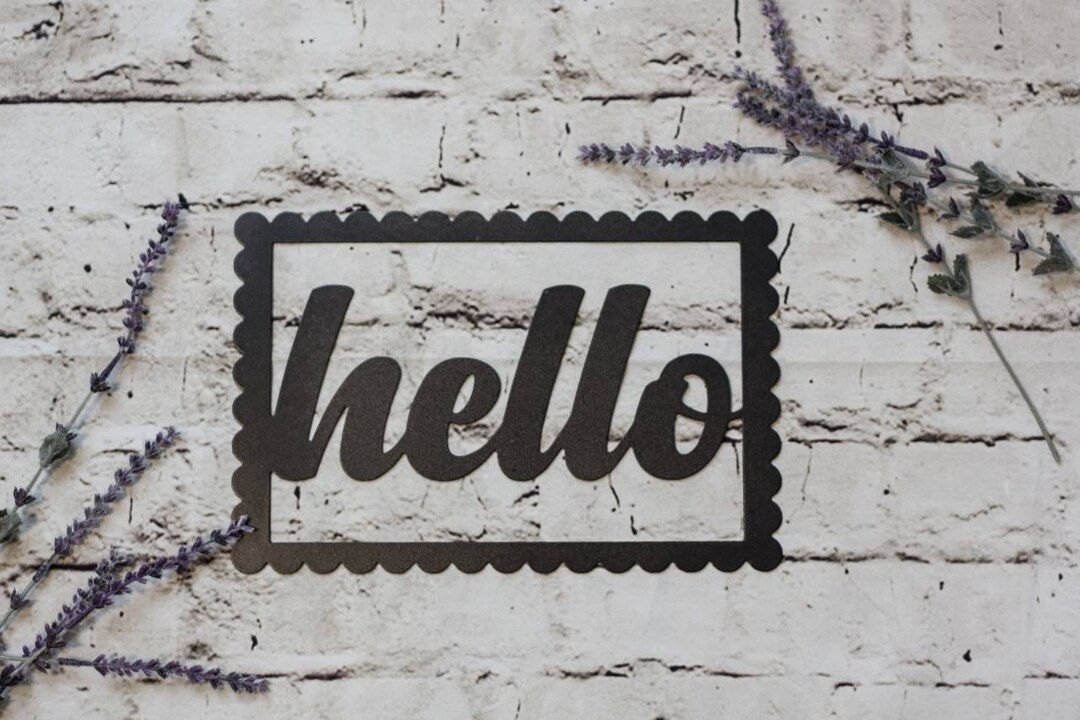 Hello Sign - Etsy