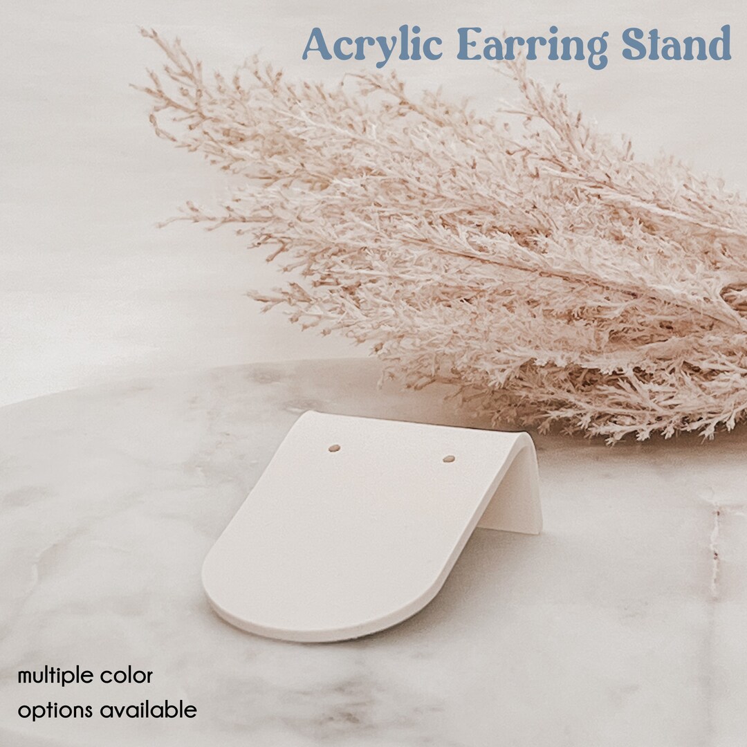 Matte Acrylic Small Earring Display Stand | Boutique Jewelry Display ...