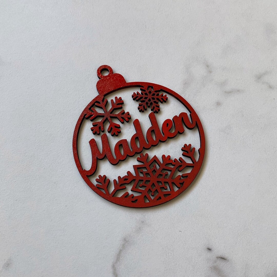 Personalized Snowflake Ornament - Etsy