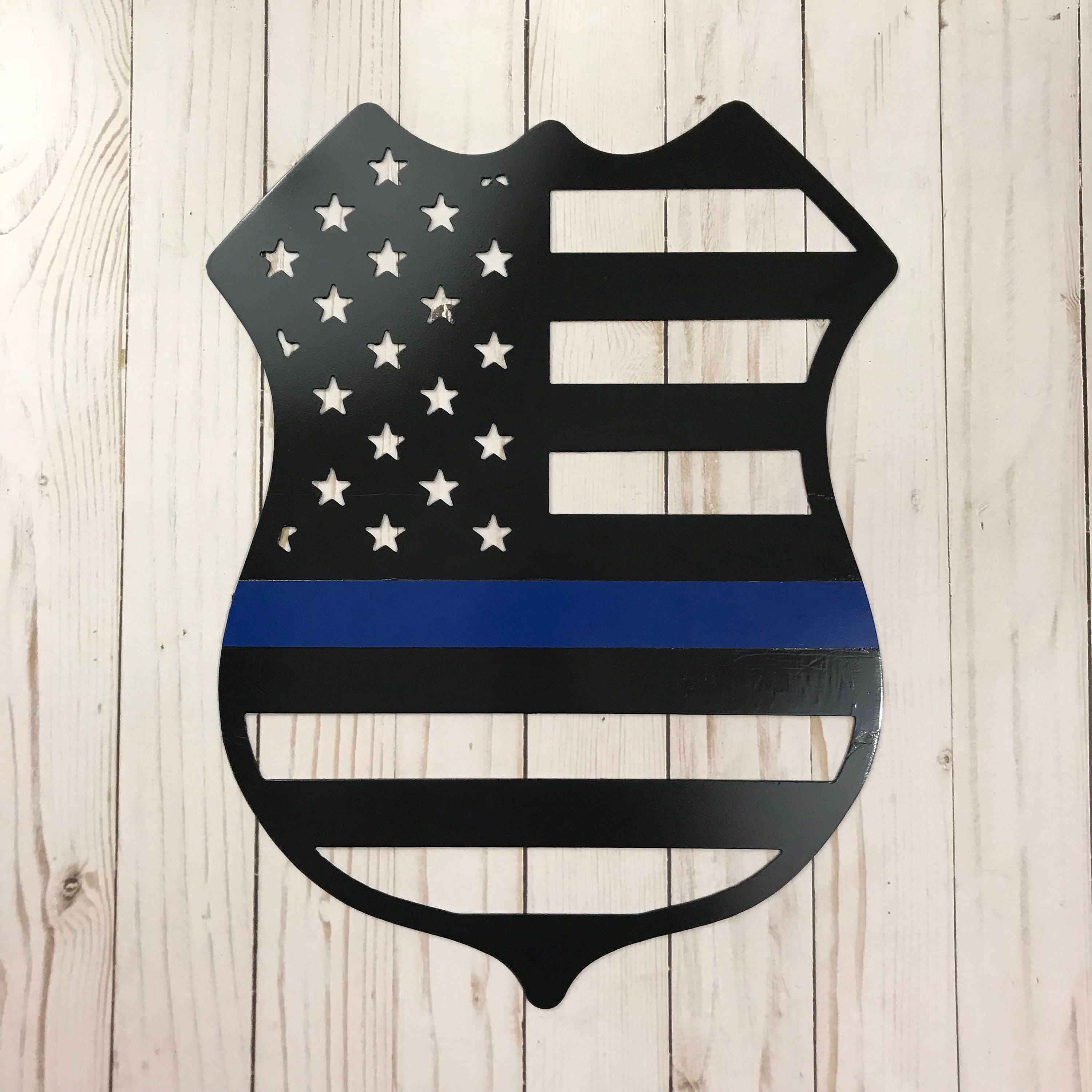 Thin Blue Line Badge | Etsy