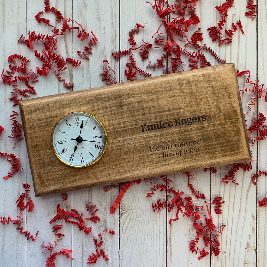 Personalized Wooden Clock Plaque - Etsy