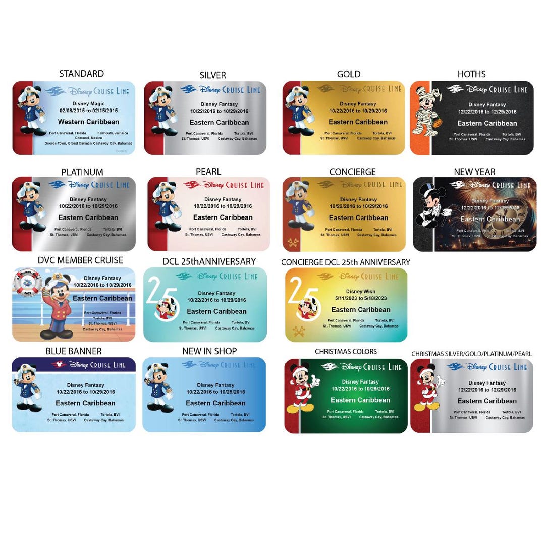 Disney Cruise Line Key to the World Concierge/silver Anniversary/dvc ...