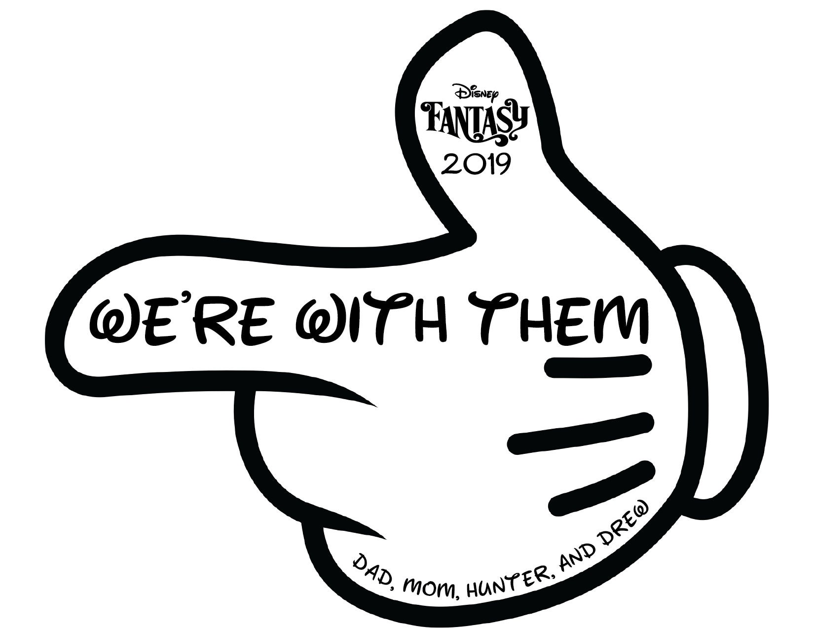 Mickey Hand Pointing Left