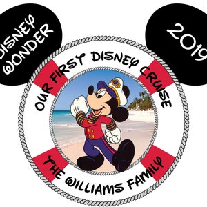 Mickey, Minnie, or Donald Life Ring Life Preserver Personalized Disney ...