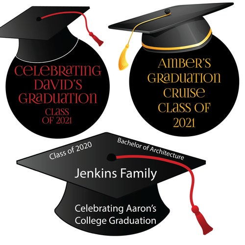 XL Graduation Cap Graduation Hat Personalized Cruise Door - Etsy