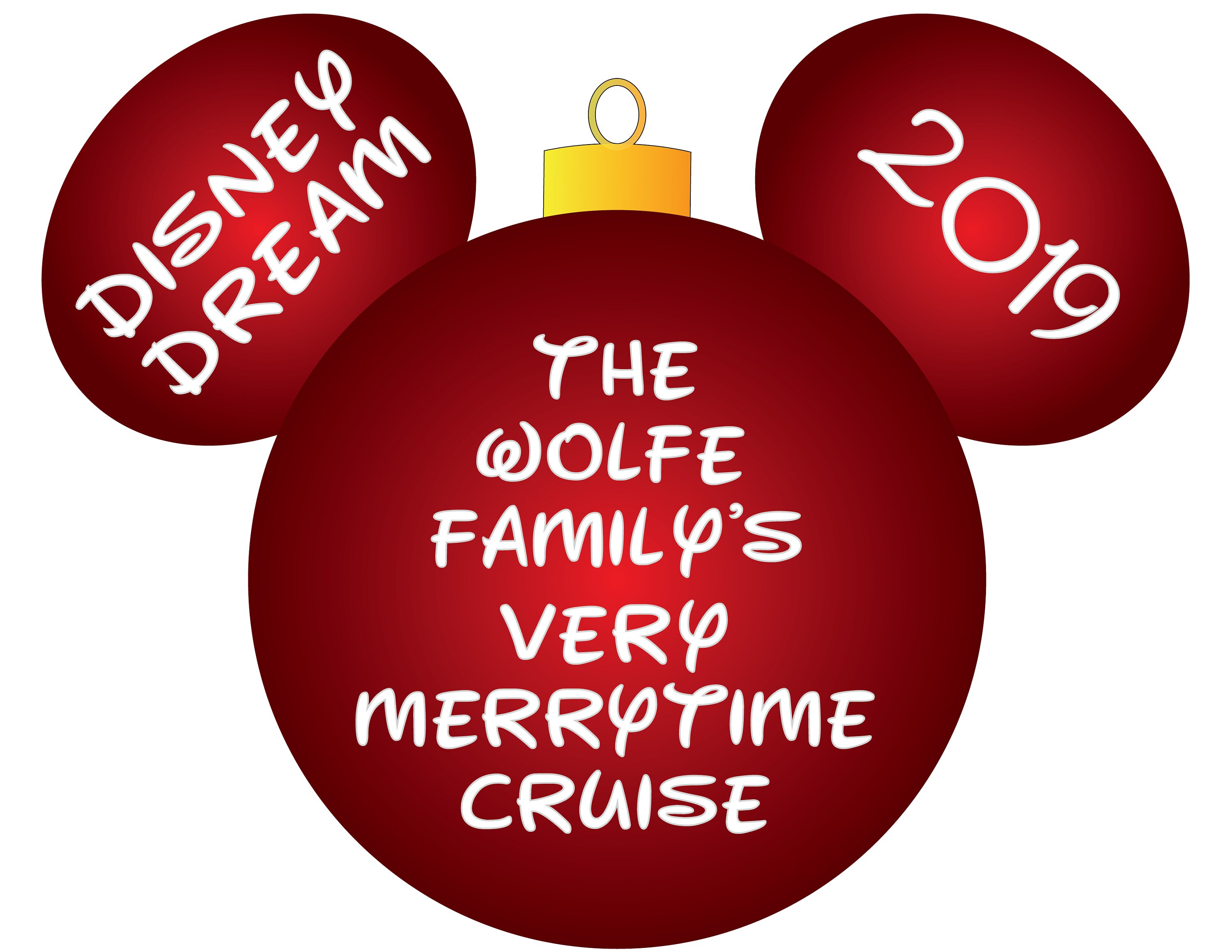 Christmas Very Merrytime Cruise Ornament Personalized Disney - Etsy