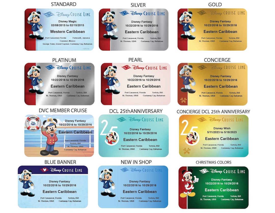 Disney Cruise Line Key to the World Concierge/silver Anniversary/dvc ...
