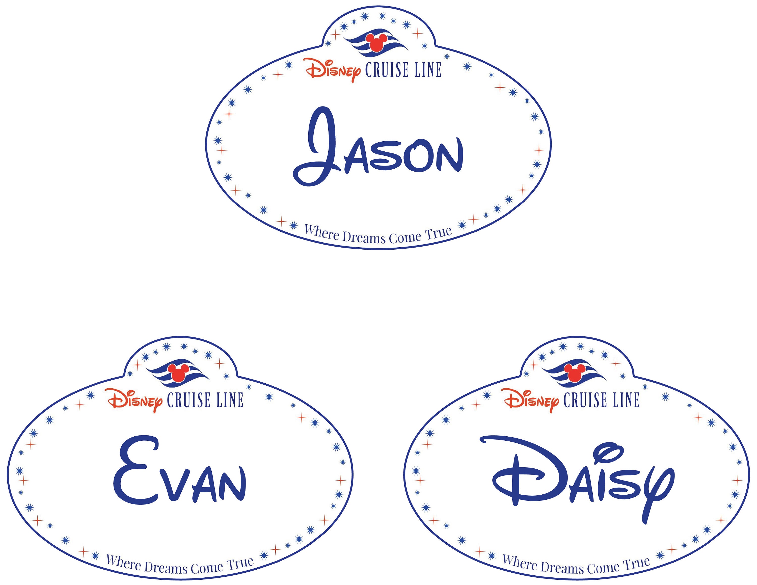 Disney Cruise Line Name Tag Personalized Disney Cruise Door | Etsy
