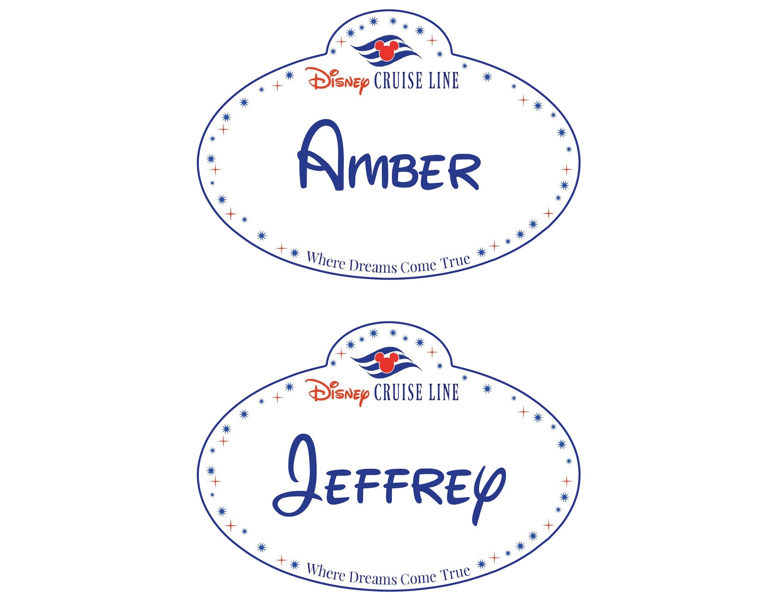 Disney Cruise Line Name Tag Personalized Disney Cruise Door | Etsy