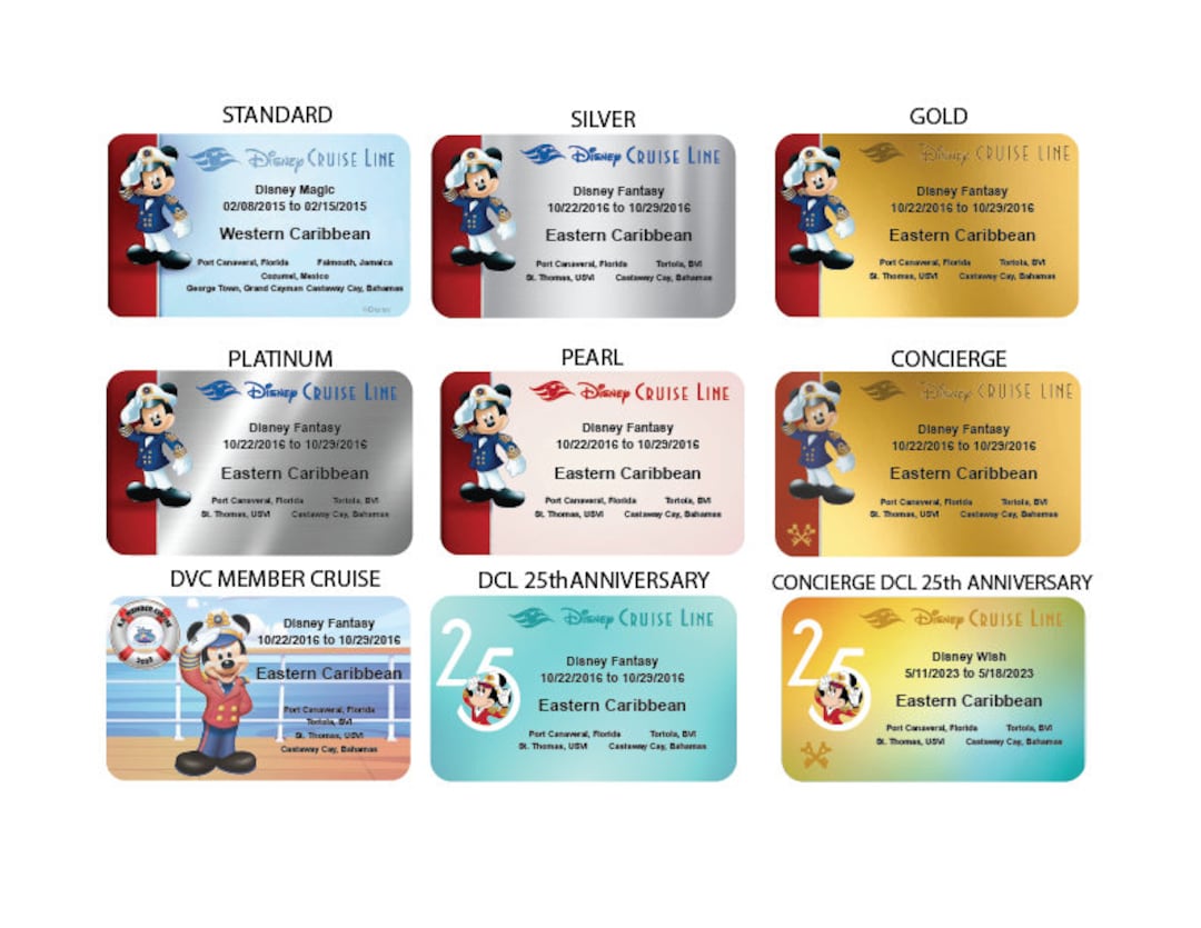 Disney Cruise Line Key to the World Concierge/silver Anniversary/dvc ...