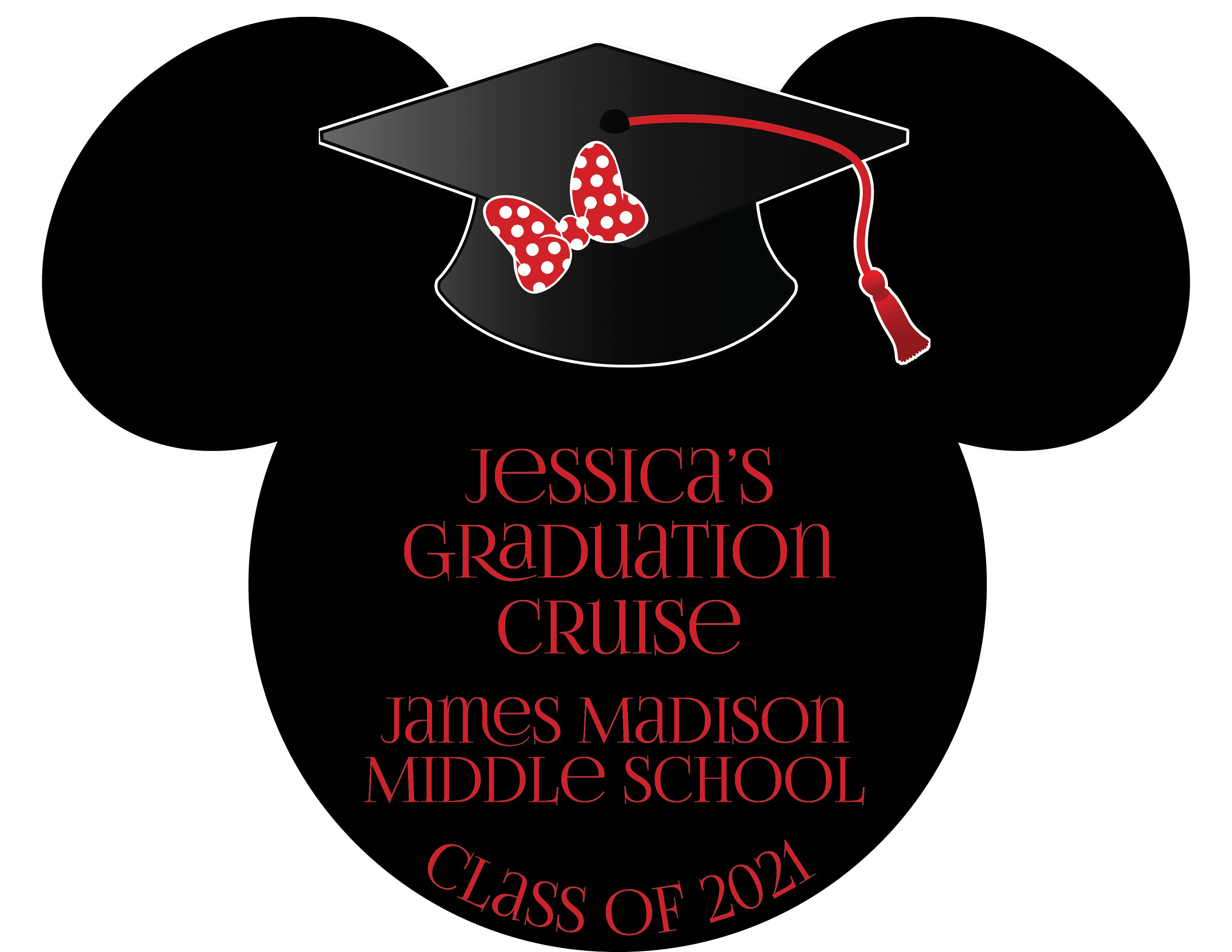 Disney Mickey Minnie Goofy Donald Pluto Graduation Cap | Etsy