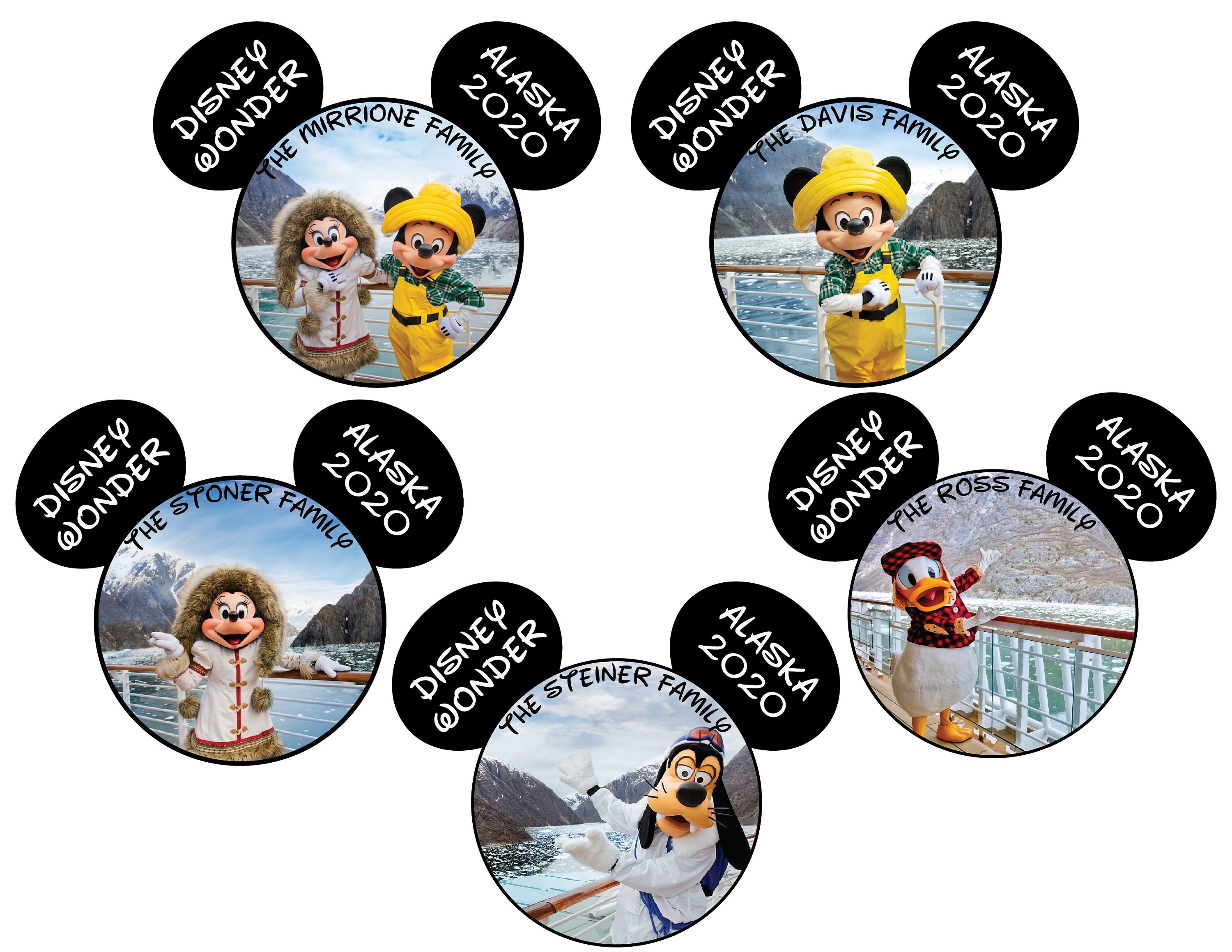 Alaska Cruise Mickey Minnie Goofy Donald Personalized Disney - Etsy
