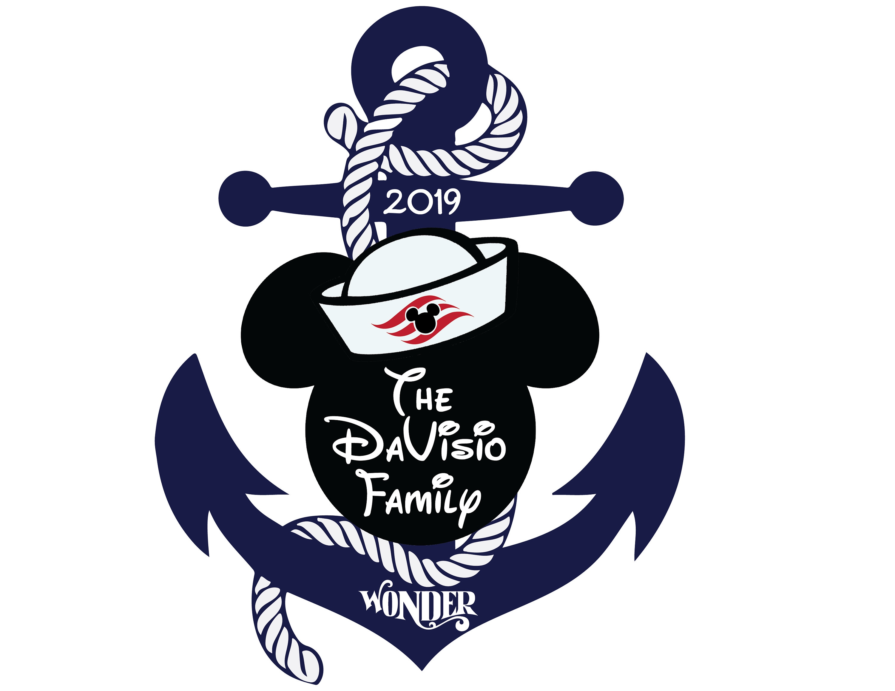 Ship Anchor Minnie Mickey Personalized Disney Cruise Door - Etsy Canada