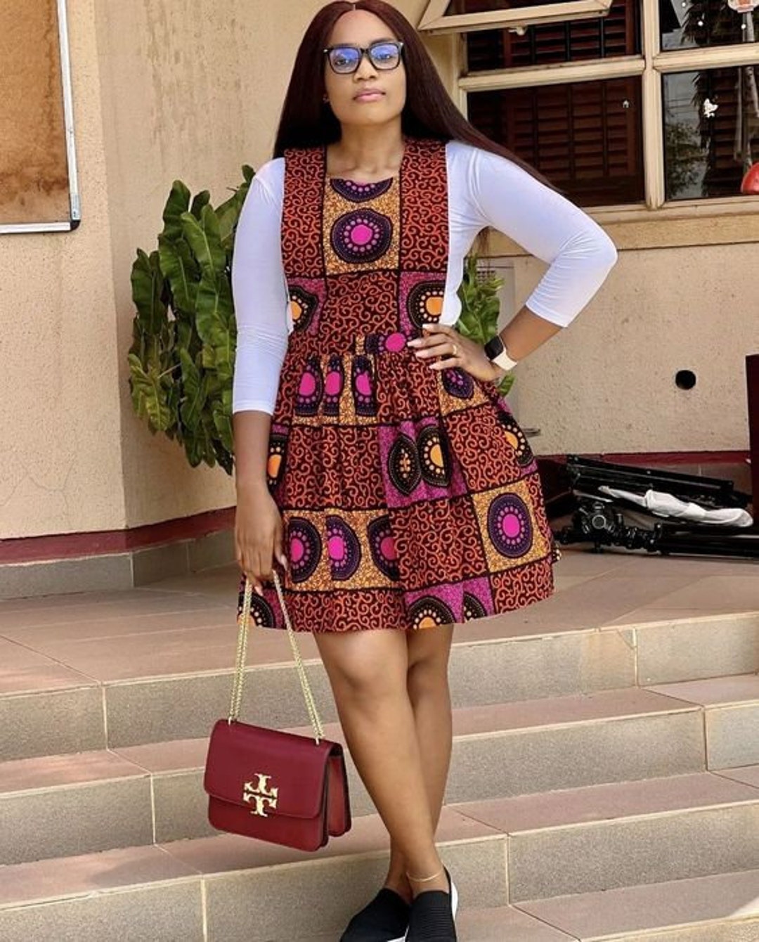 African Print Pinafore Dress/ African Fashion/ Summer Dress - Etsy