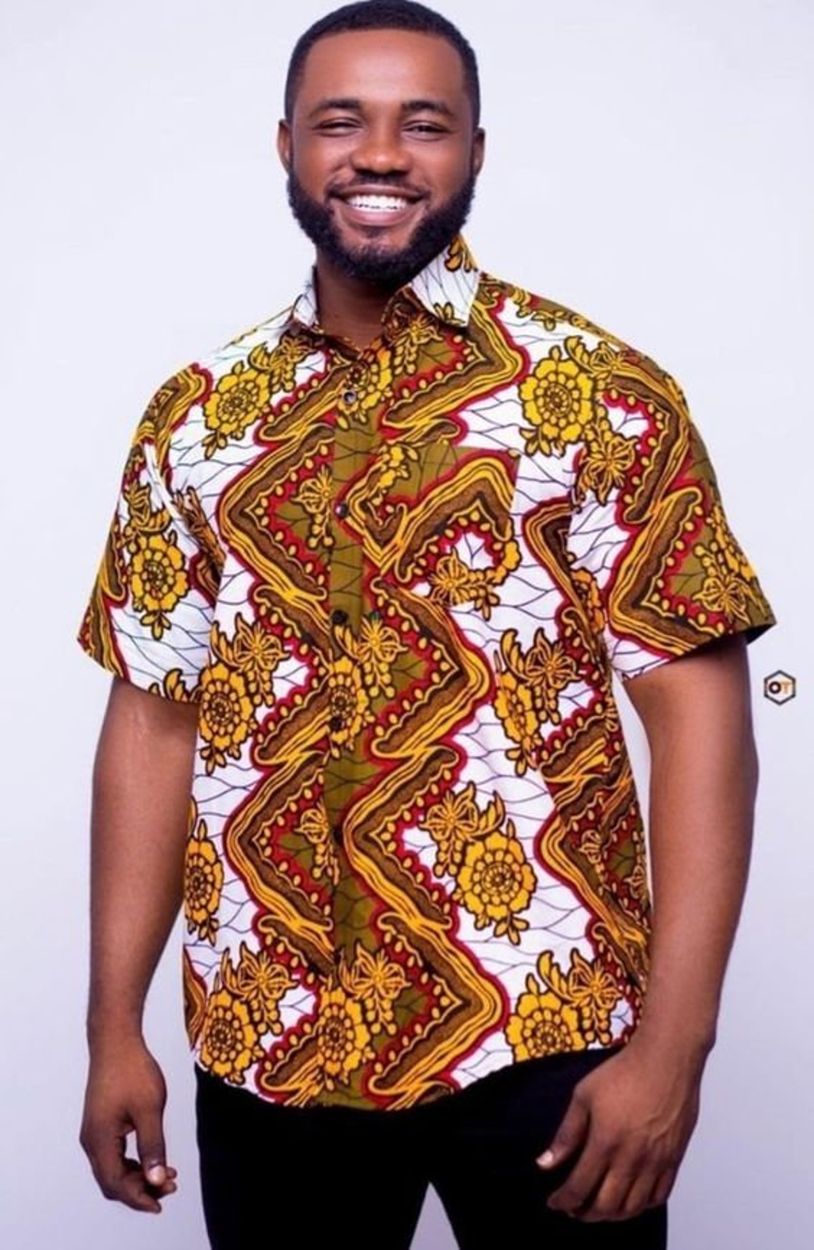 African Print Men's Wear/ African Native Attire/ African Print Shirt ...