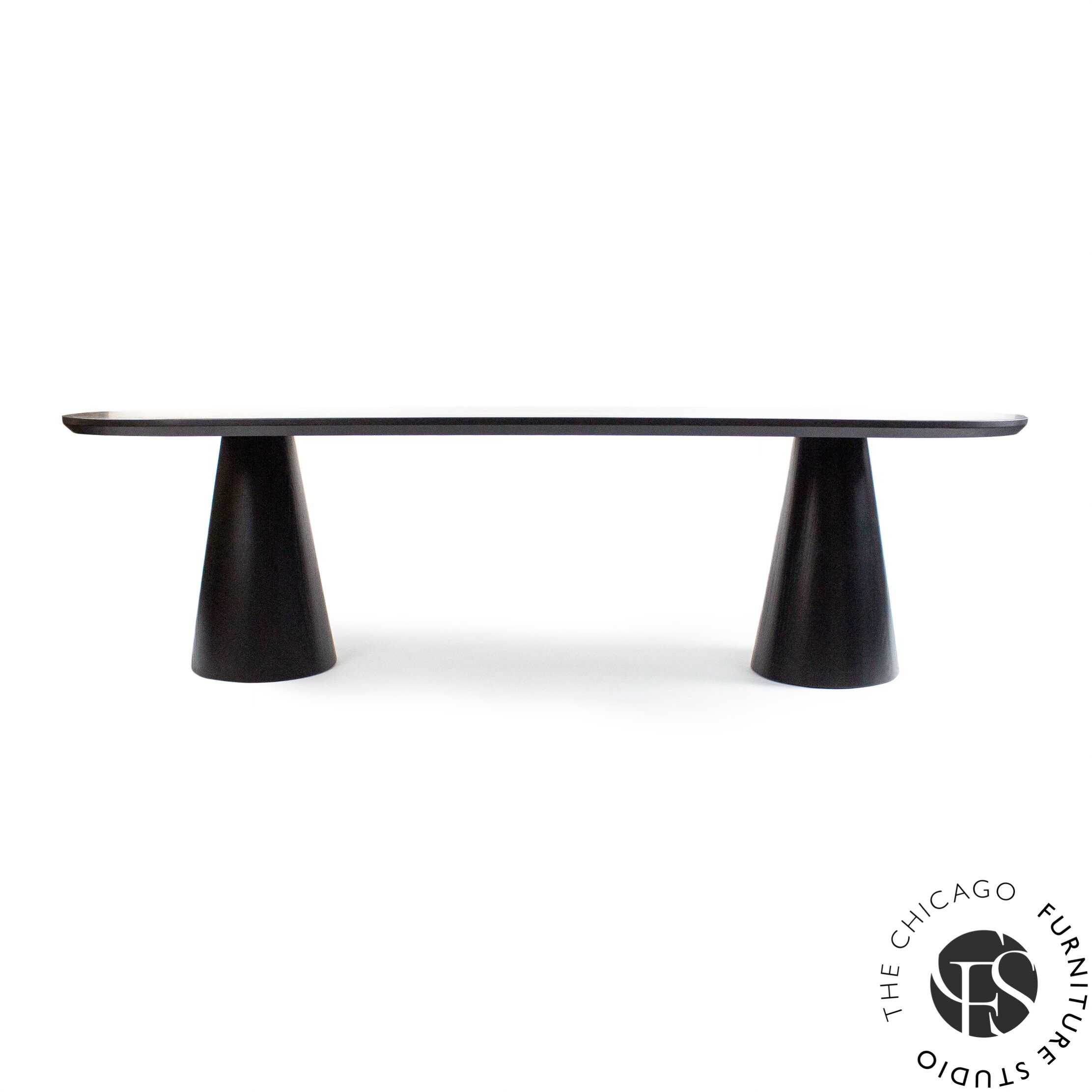 Pedestal Base Pill Shaped Dining Table - Etsy