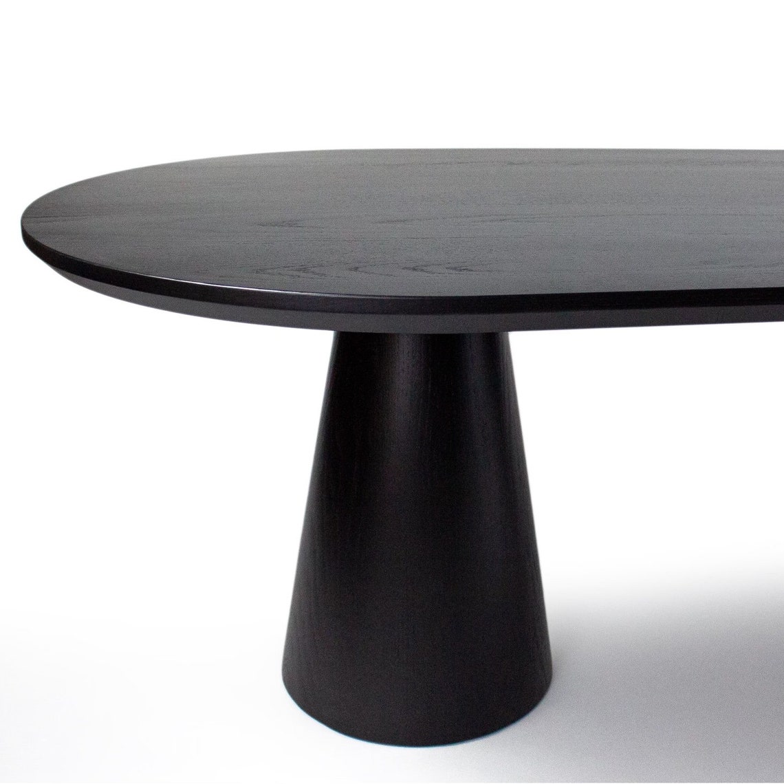Pedestal Base Pill Shaped Dining Table - Etsy