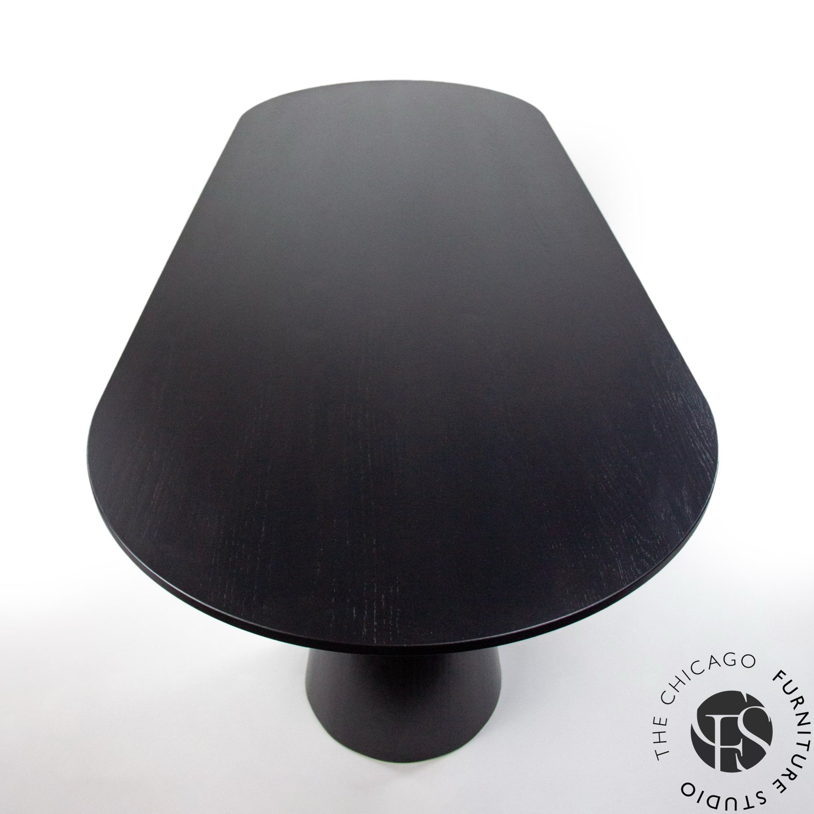 Pedestal Base Pill Shaped Dining Table - Etsy