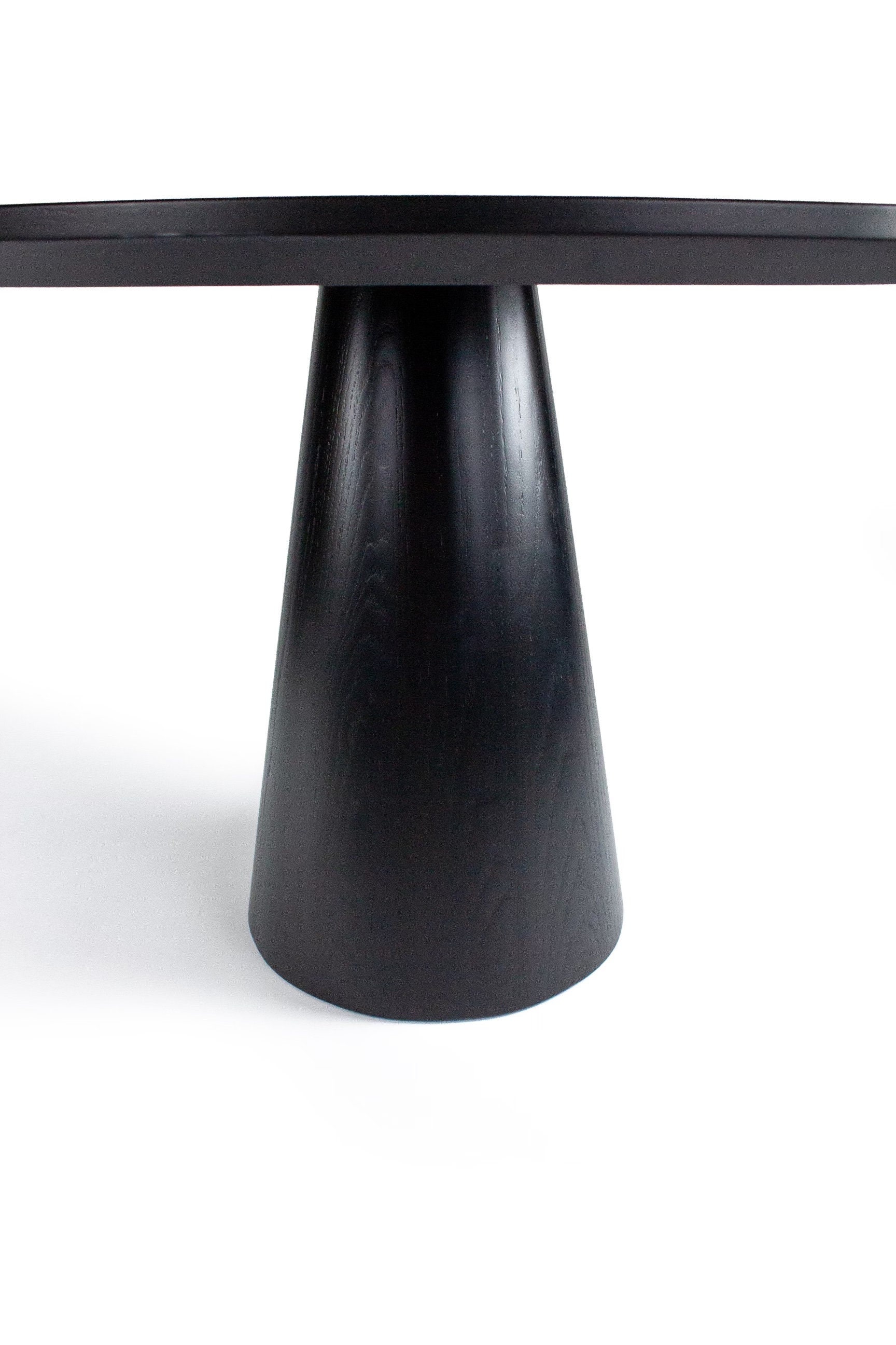 Pedestal Base Pill Shaped Dining Table - Etsy