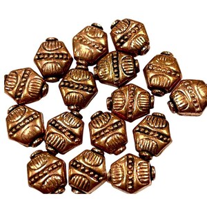 Copper Bali Beads, Solid Copper Beads, Copper Spacer Beads, Oxidized ...