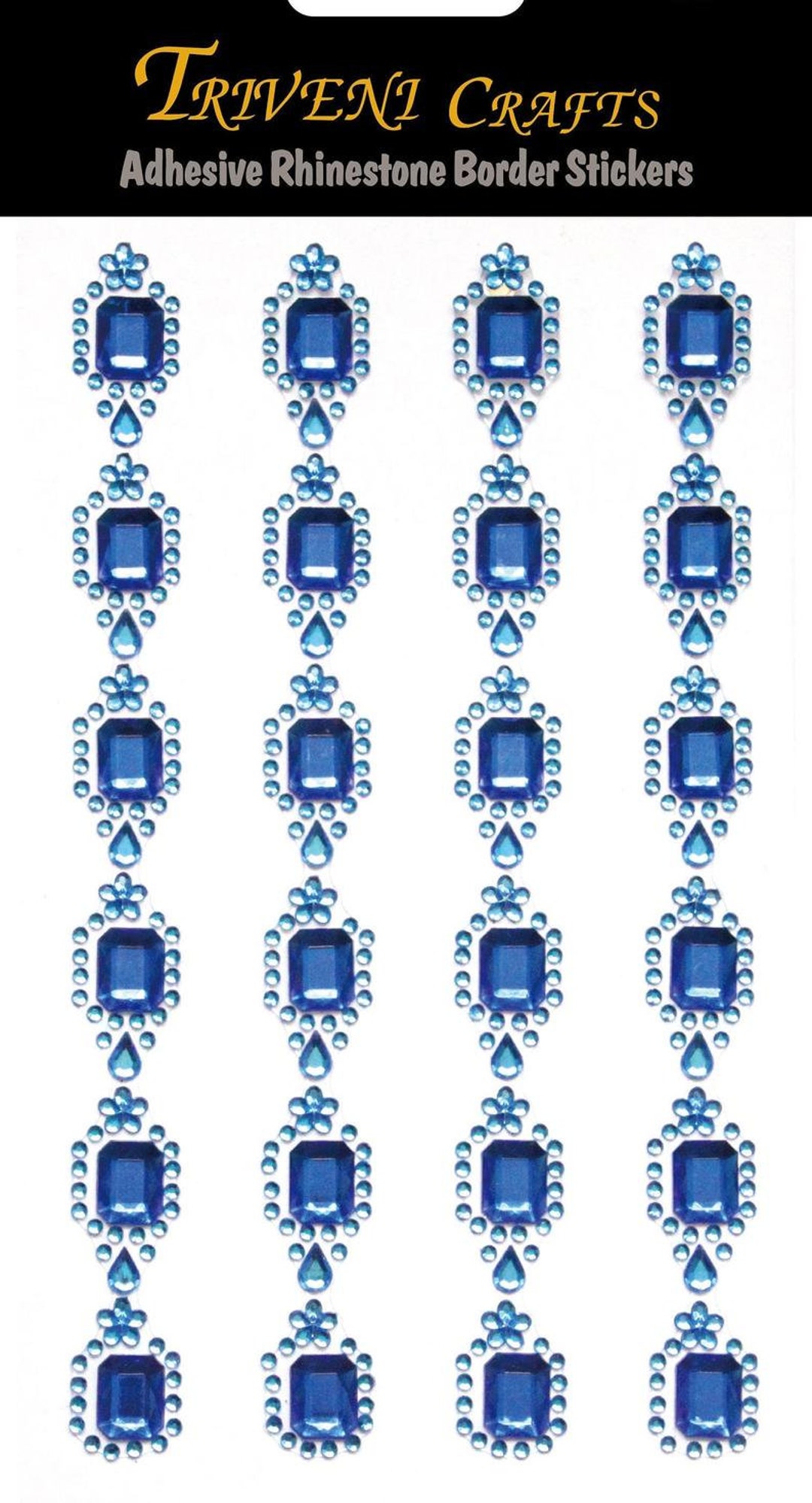 3 Sheet - Adhesive Rhinestone Stickers, 4 Roll Adhesive Rhinestone ...