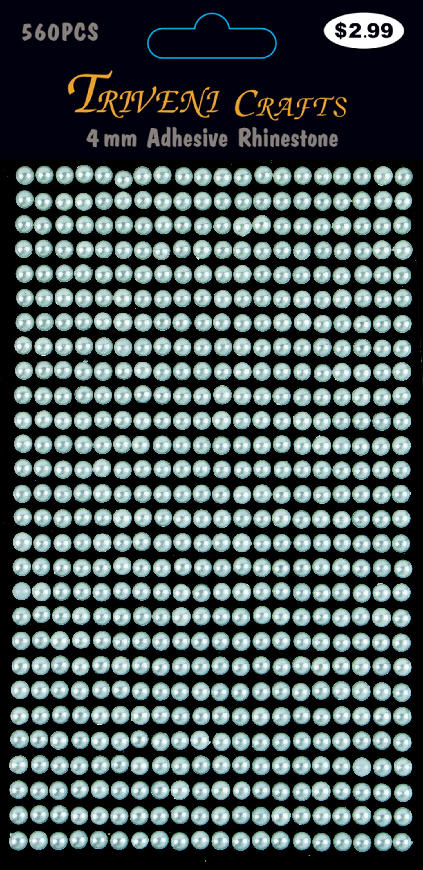 3 Sheets White 4mm Adhesive Pearl Dot Sticker - Etsy