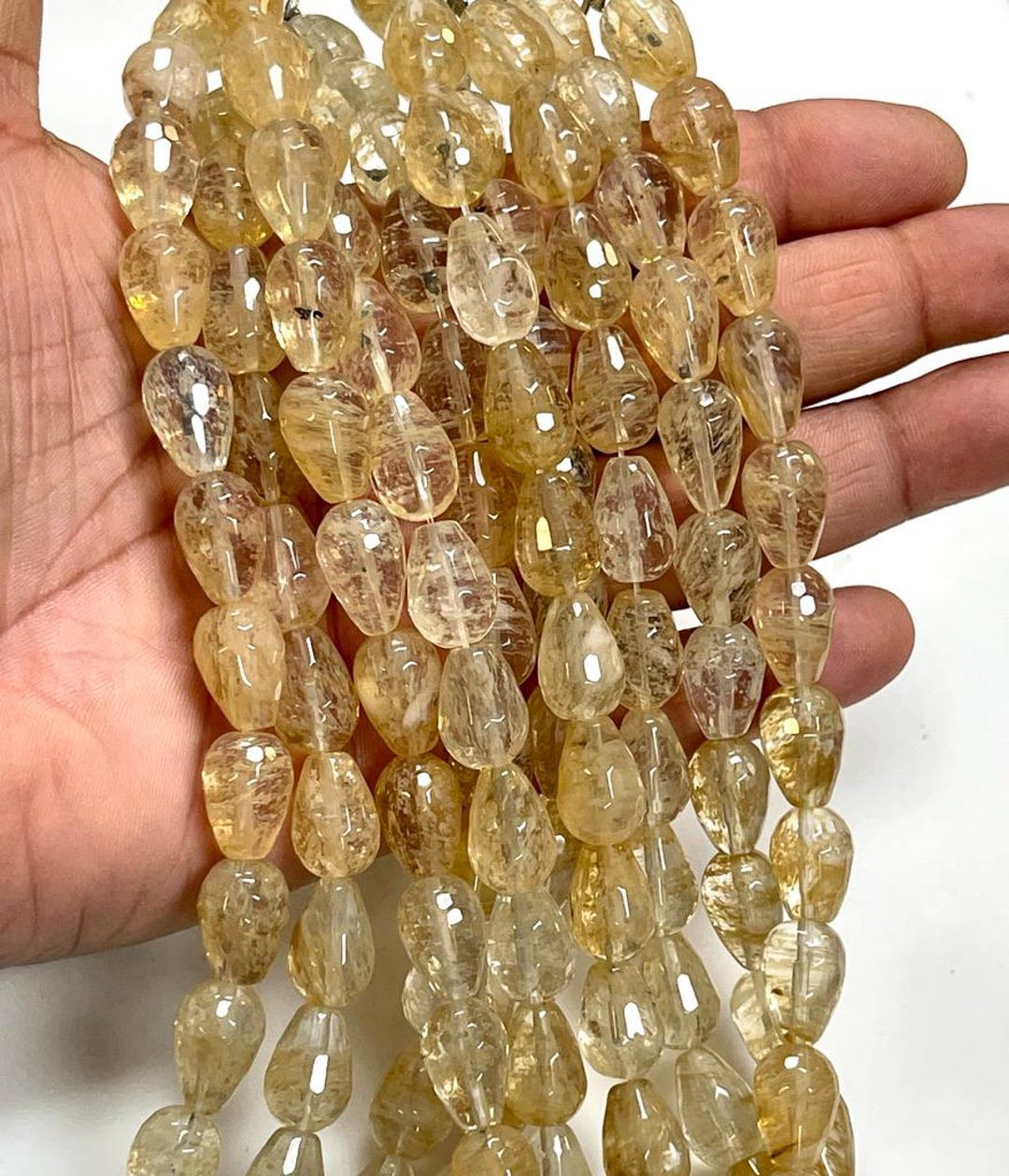 Golden Rutilated Quartz Rutile Quartz Gemstone Beads, Rutilated Quartz ...