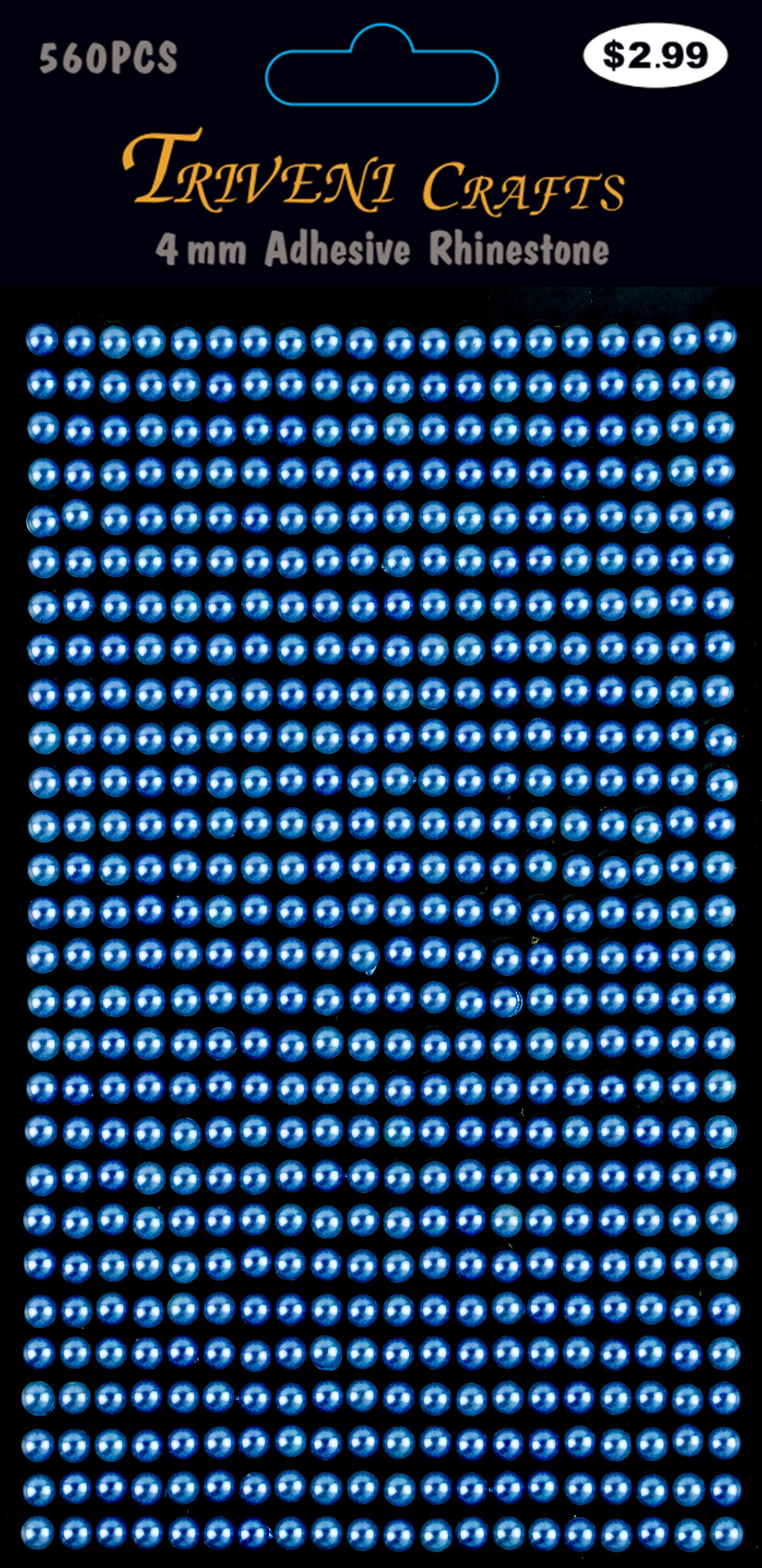 3 Sheets Blue 4mm Adhesive Pearl Dot Sticker - Etsy