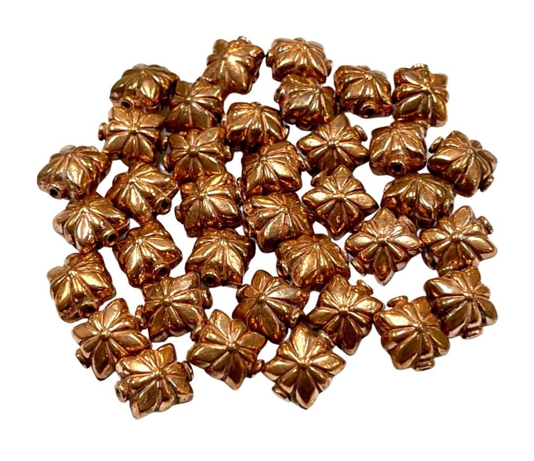Copper Bali Beads, Solid Copper Beads, Copper Spacer Beads, Oxidized ...