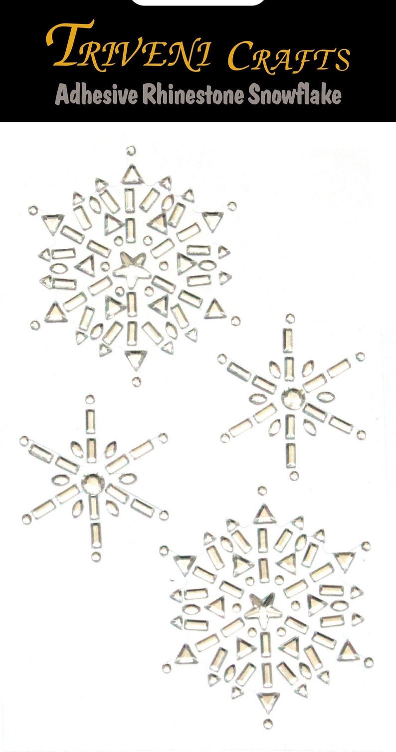 3 Sheet Adhesive Rhinestone Stickers, Big Size Rhinestone Adhesive ...