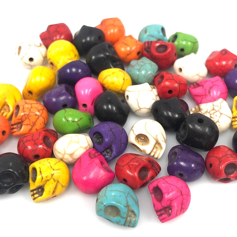 Skull Beads - Etsy