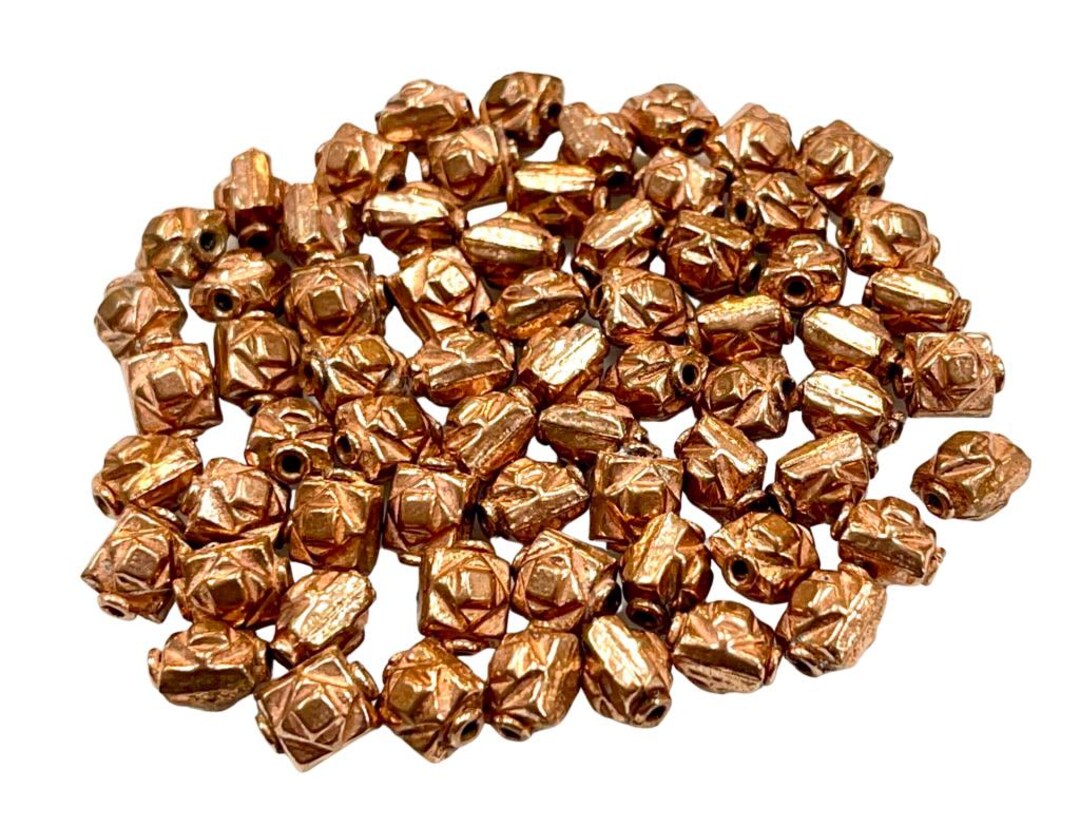 Copper Bali Beads, Solid Copper Beads, Copper Spacer Beads, Oxidized ...