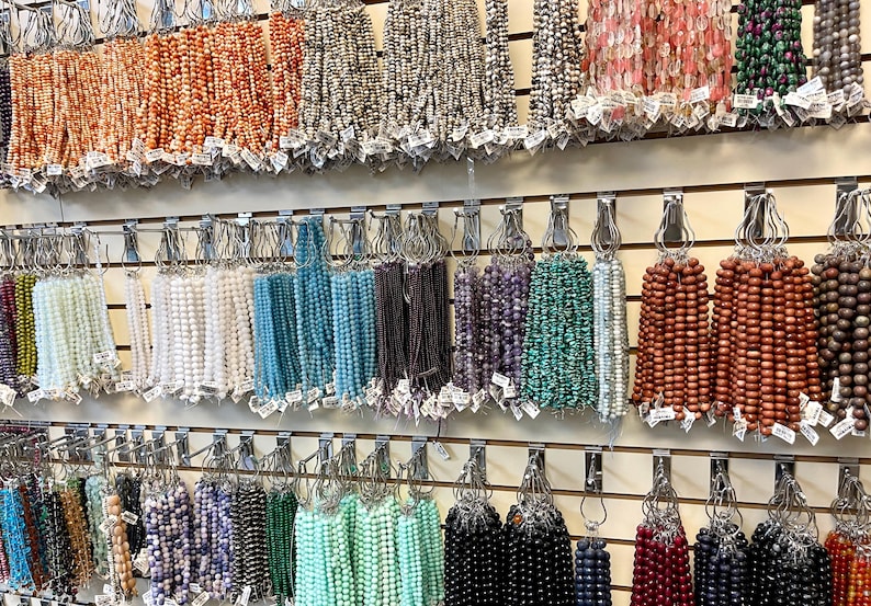 Mixed Gemstone Beads Lot 100 Gemstone Strands, Gemstone Beads Lot ...
