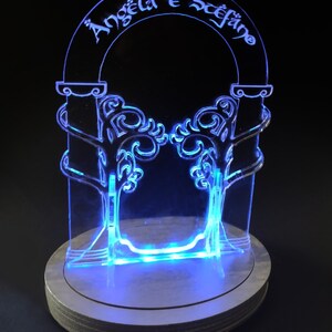 Moria Cake Topper (LED)/ Wedding Ring Carrier - Etsy