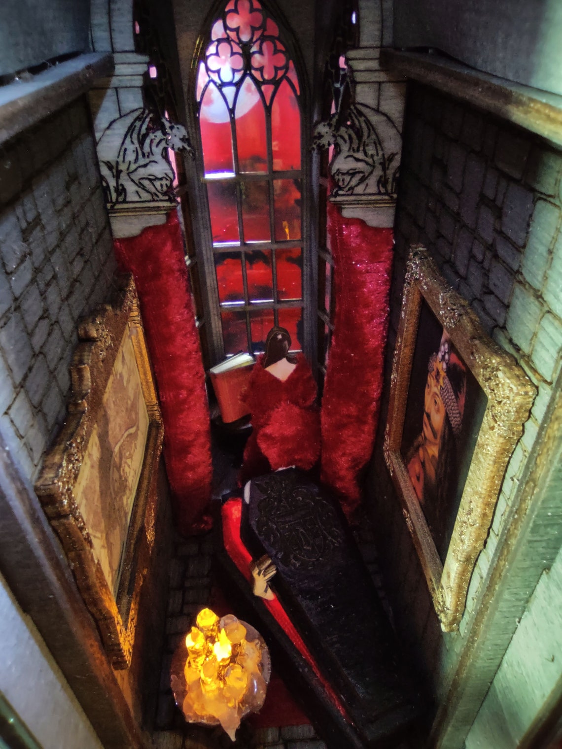 Dracula Diorama Bookshelf Insert - Etsy