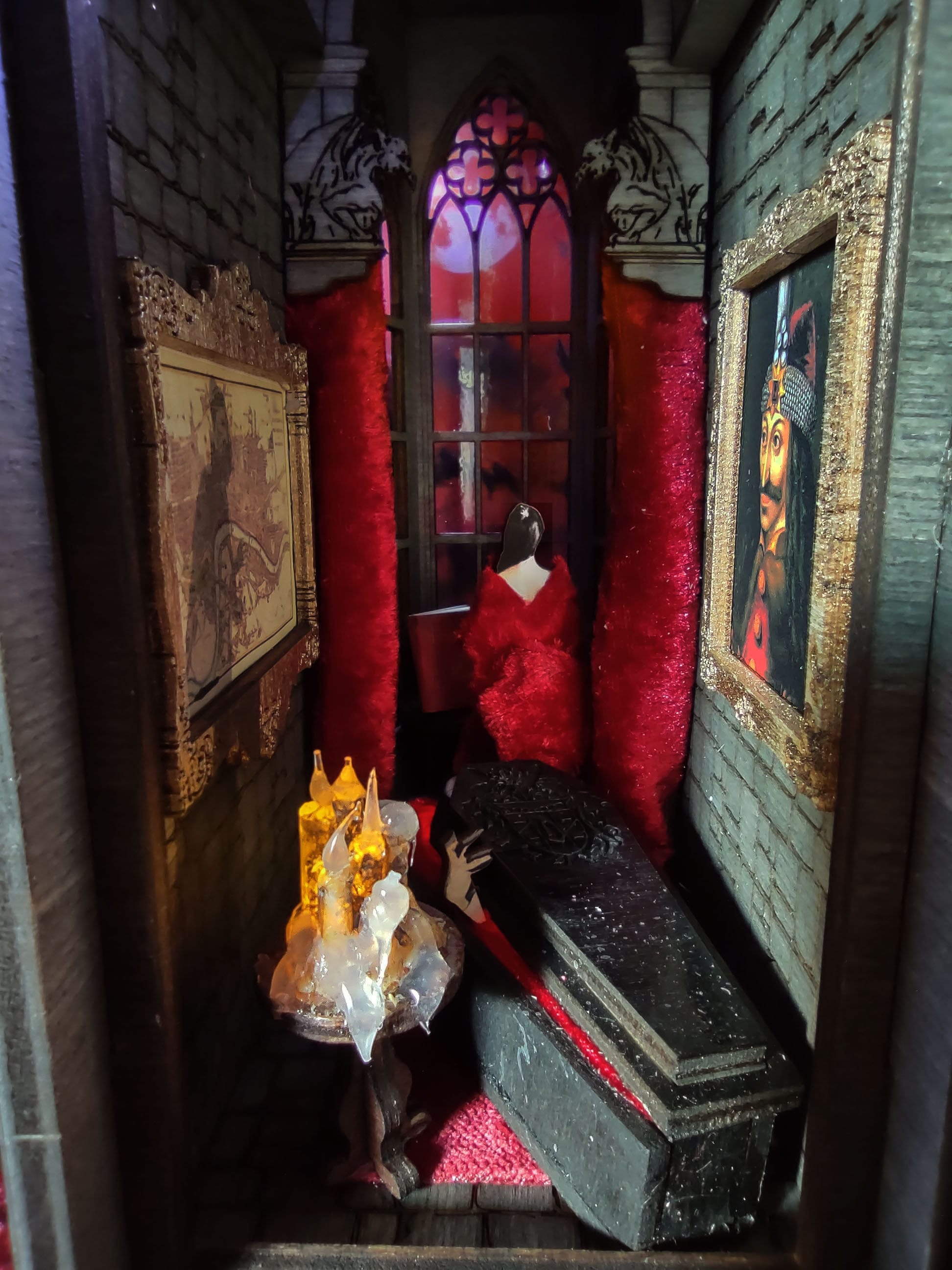 Dracula Diorama Bookshelf Insert - Etsy