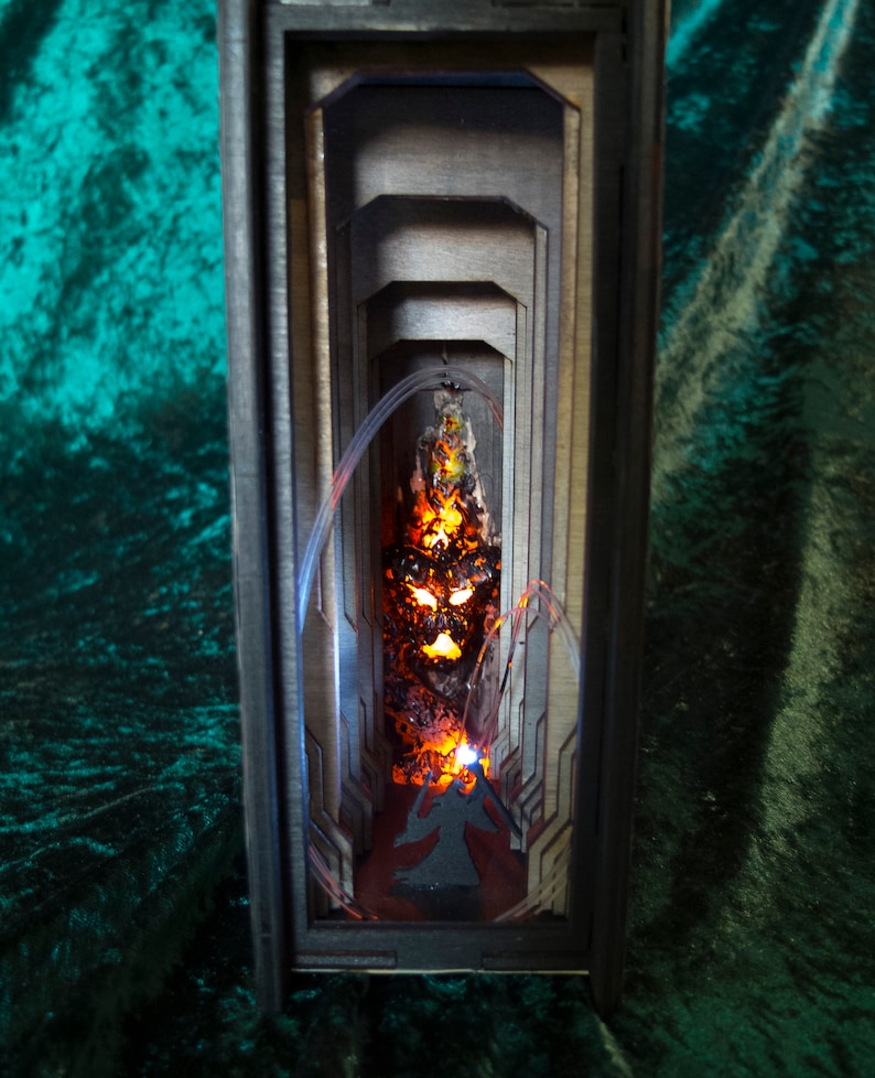 Fire and Shadow Diorama - Etsy