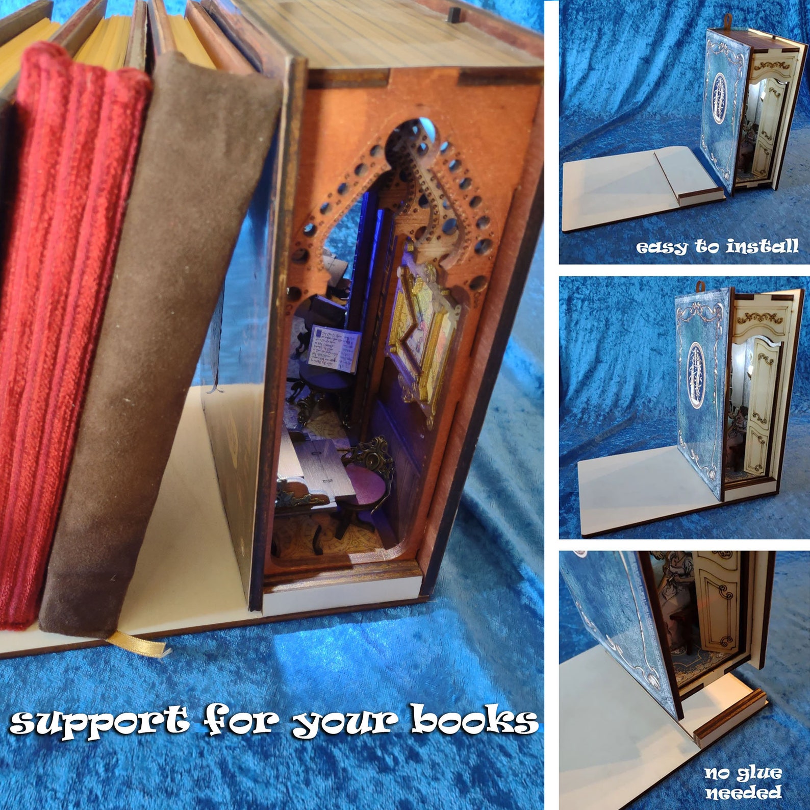 Steampunk Diorama Bookshelf Insert | Etsy