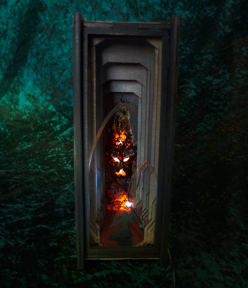 Fire and Shadow Diorama - Etsy