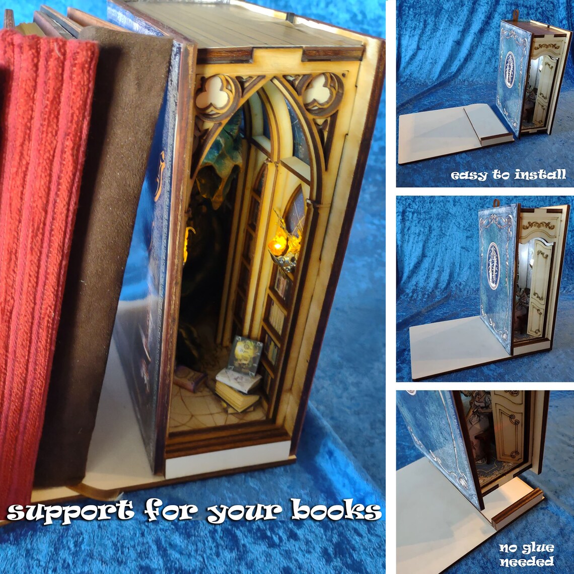 Alchemy Library Diorama Bookshelf Insert | Etsy