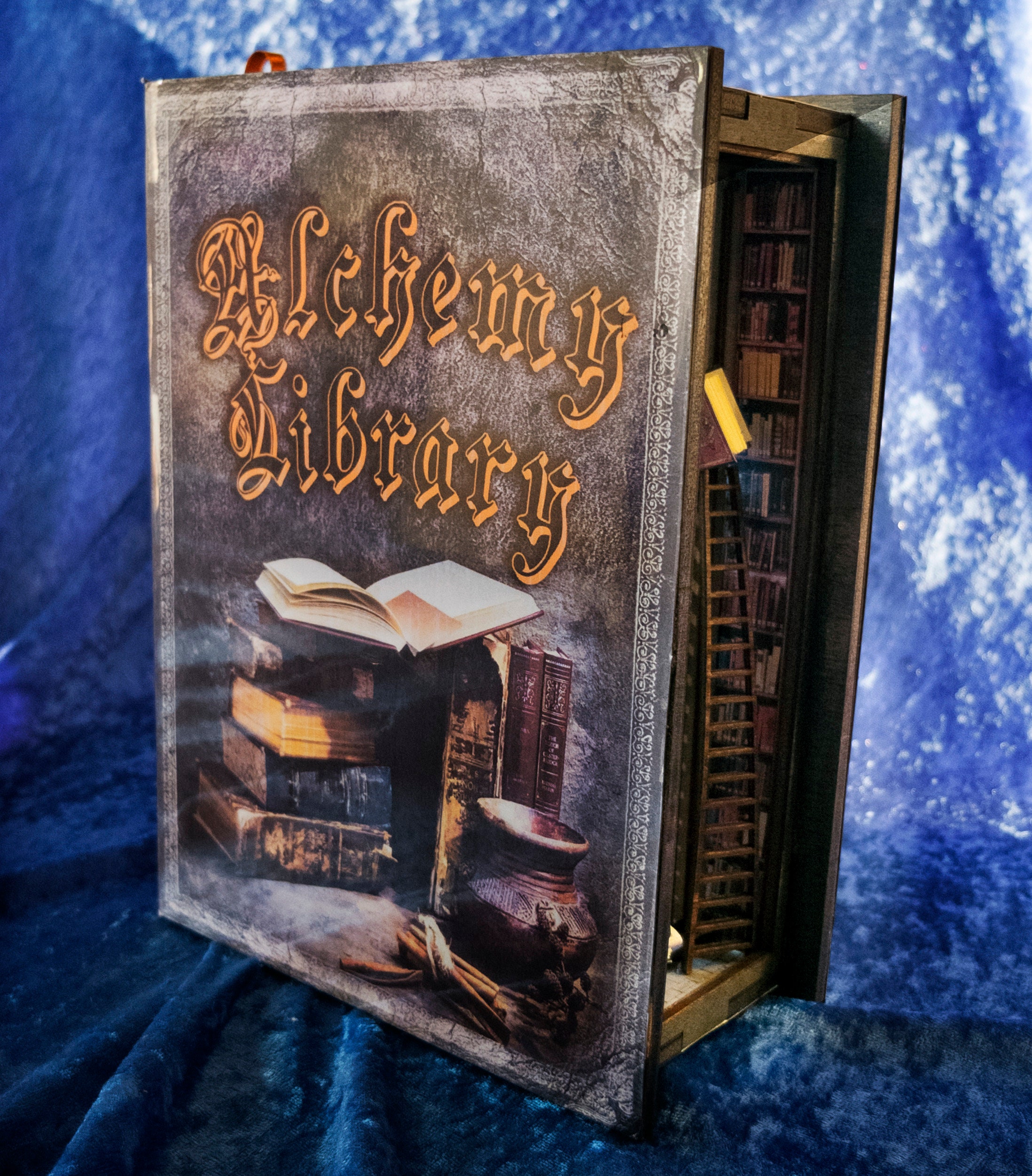 Alchemy library Diorama Bookshelf Insert | Etsy