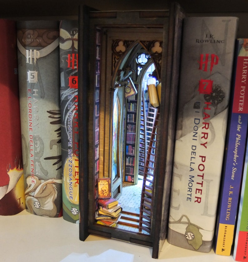 Alchemy Library Diorama Bookshelf Insert - Etsy UK